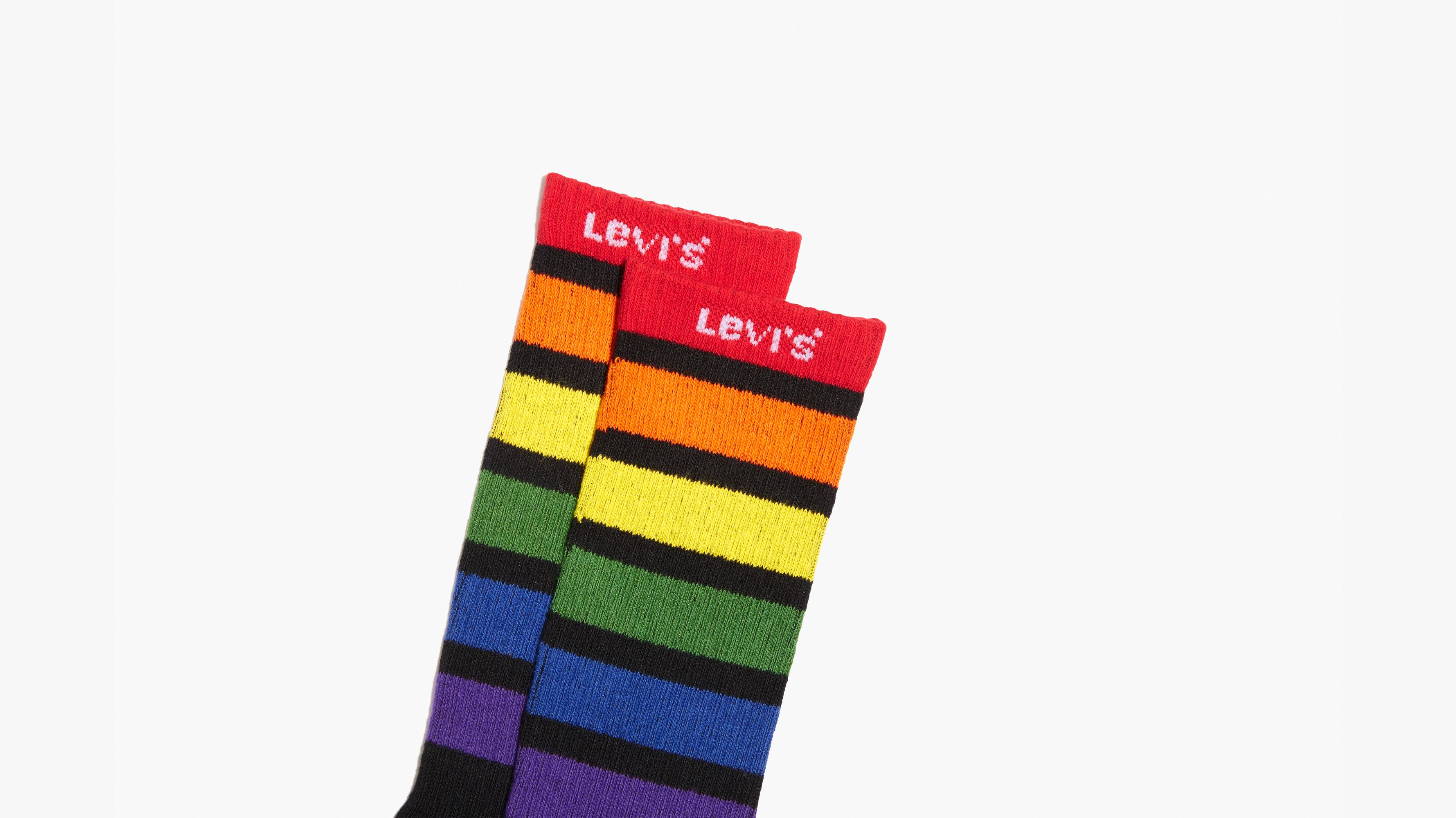 Levi's® Pride Vintage Cut Socks (2 Pack) - Multi-color | Levi's® US