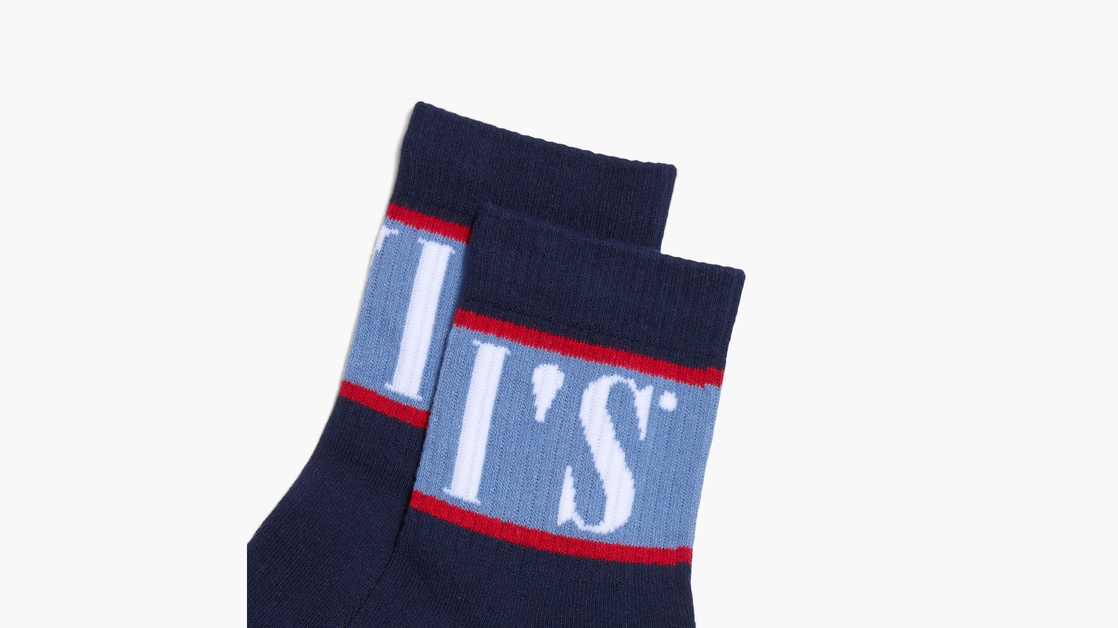 Levi's® Logo Short Socks (2 Pack) - Multi-color | Levi's® US
