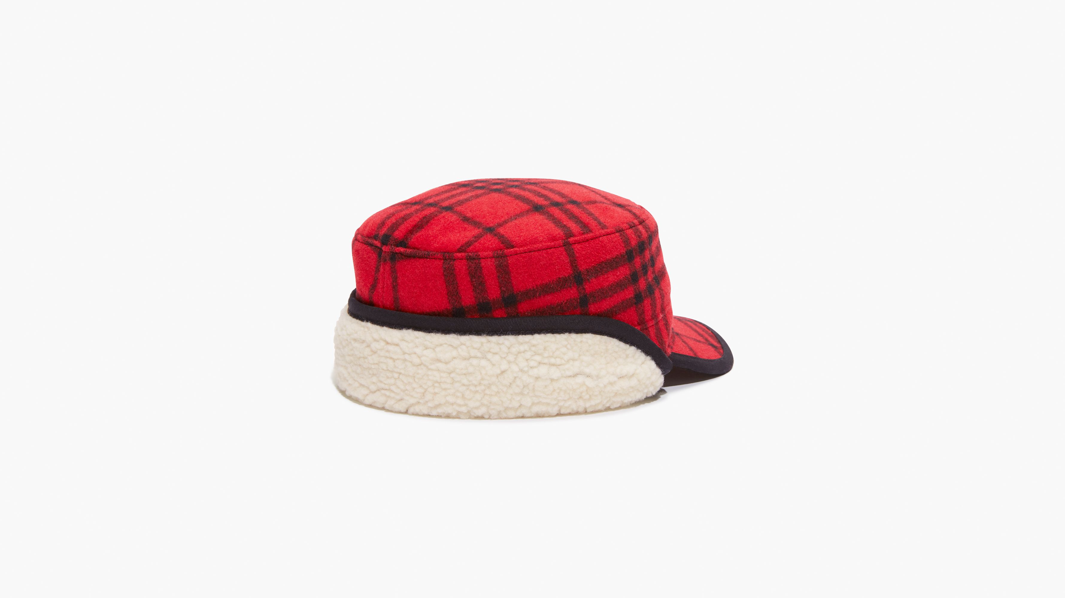 Winter Plaid Trapper Hat - Red | Levi's® US