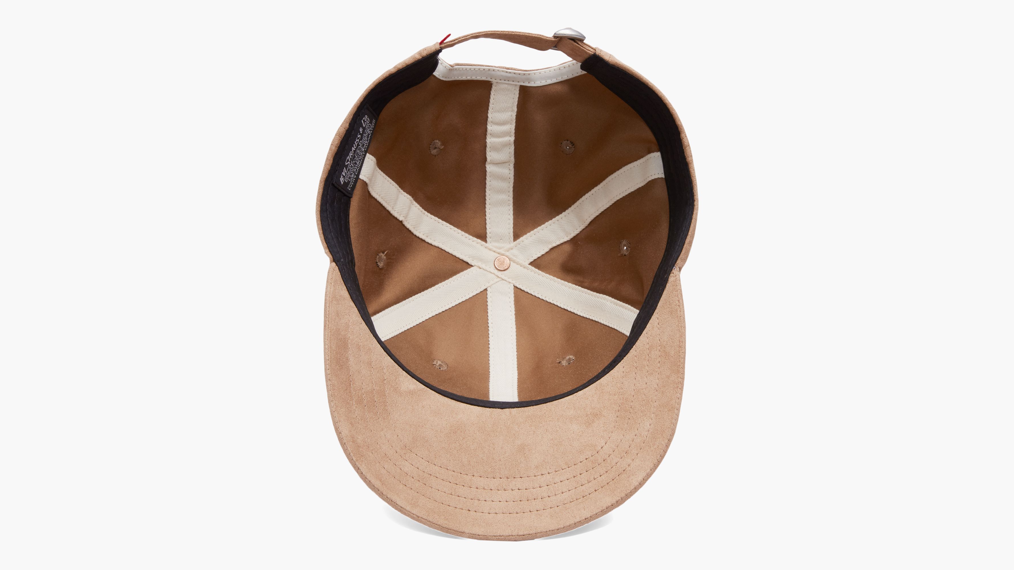 Levi's® Serif Logo Suede Baseball Hat - White | Levi's® US