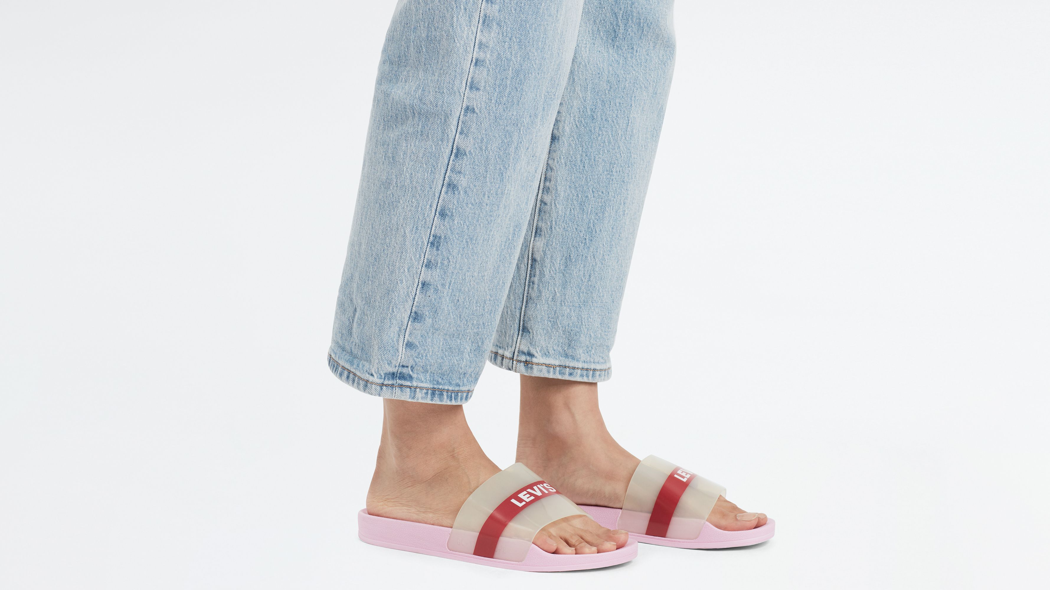 June Baby Tab Slide Sandal - Pink | Levi's® GI
