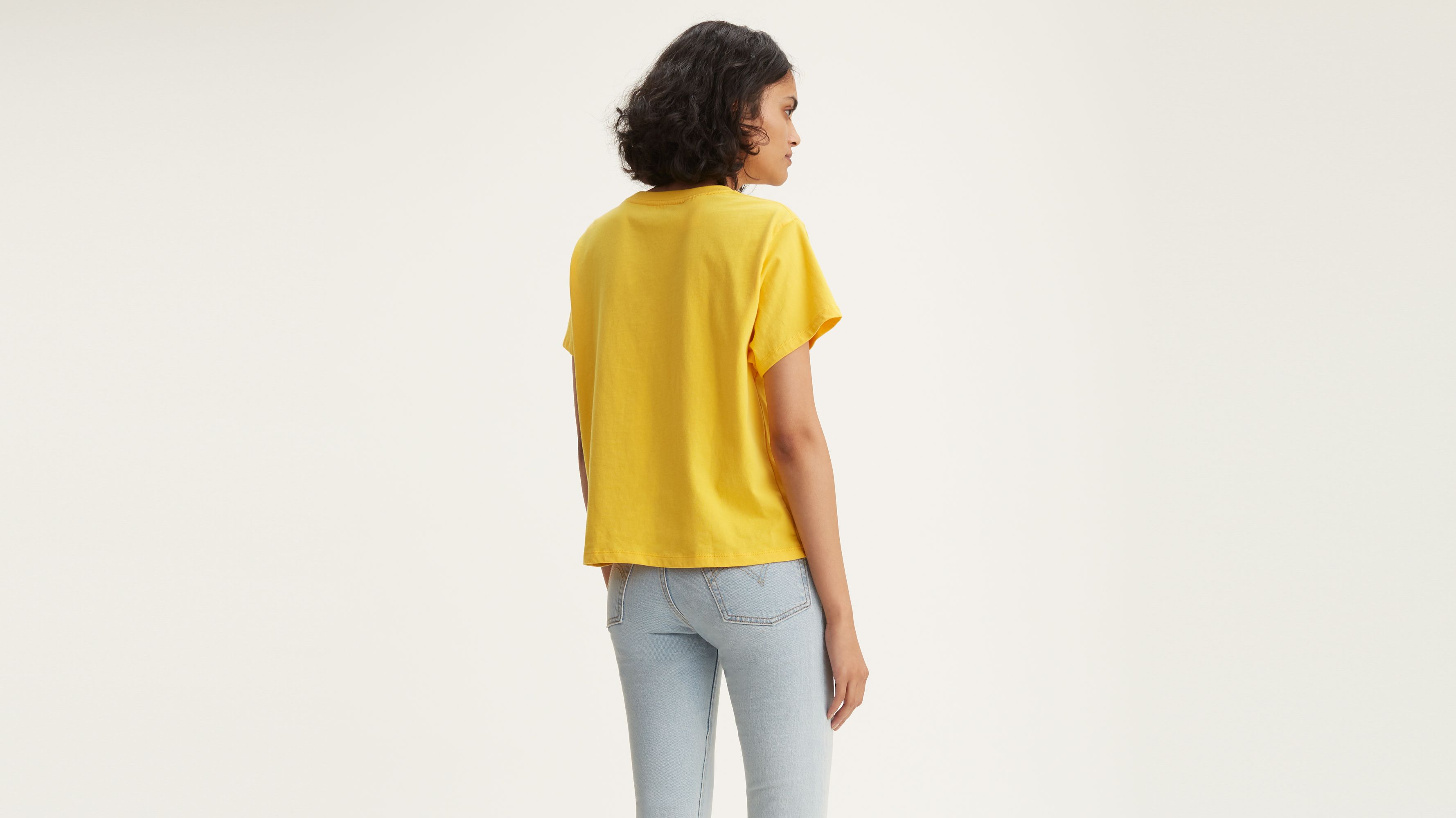 Chest Stripe Varsity Tee Shirt - Yellow | Levi's® US