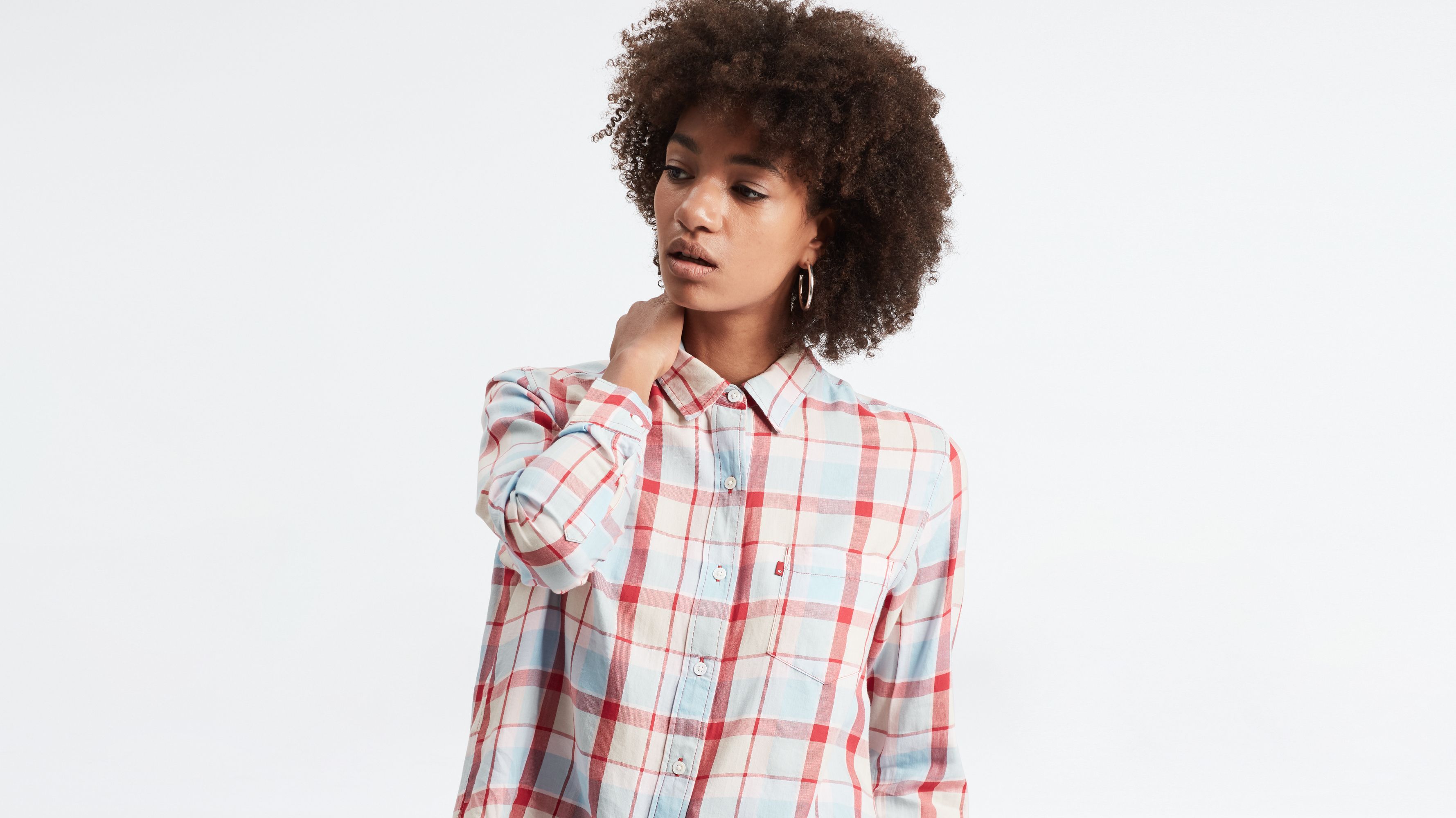Ultimate Boyfriend Button Back Shirt - Multi Colour | Levi's® CZ