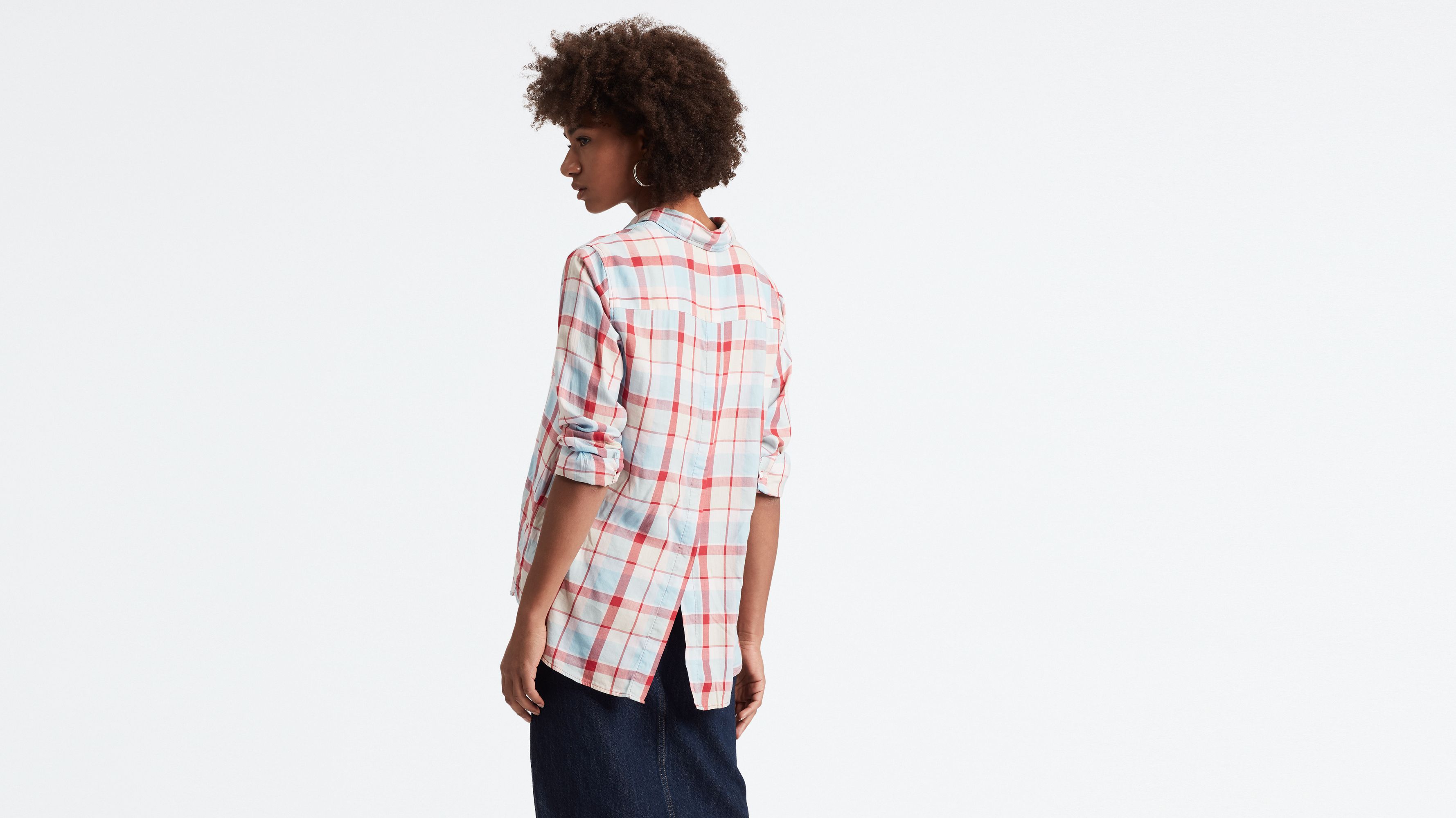 Ultimate Boyfriend Button Back Shirt - Multi Colour | Levi's® CZ