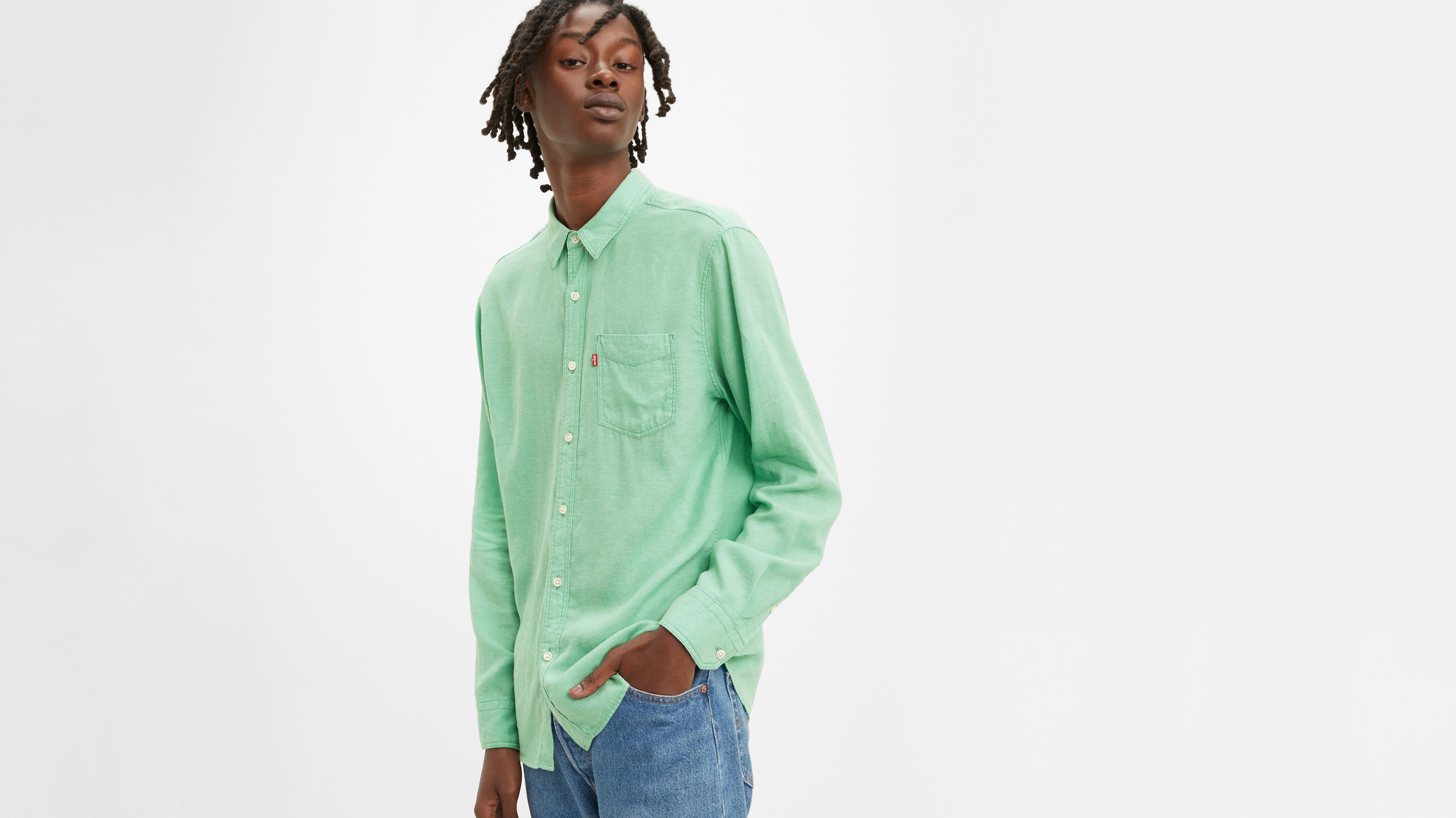 Sunset One Pocket Shirt - Green | Levi's® US